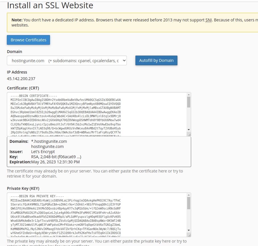 How To Install SSL Certificate on cPanel · NetShop ISP