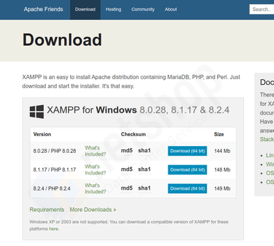 How to Install XAMPP on Windows Server 2022 · NetShop ISP