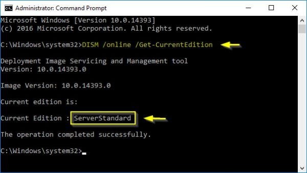 How to convert Windows 2016 Server Evaluation edition to Standard ...